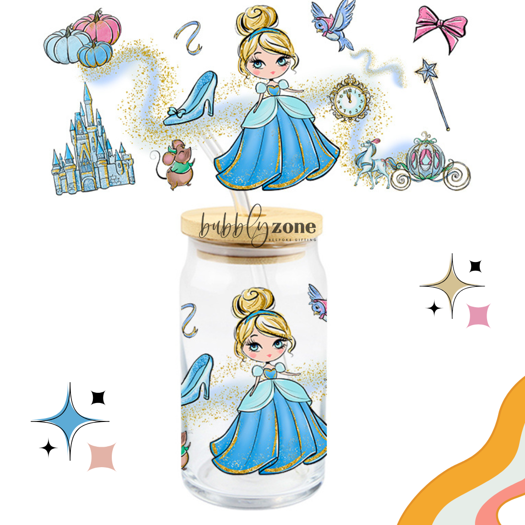 Disney Princess Cinderella Uv Dtf Wrap Bubbly Zone