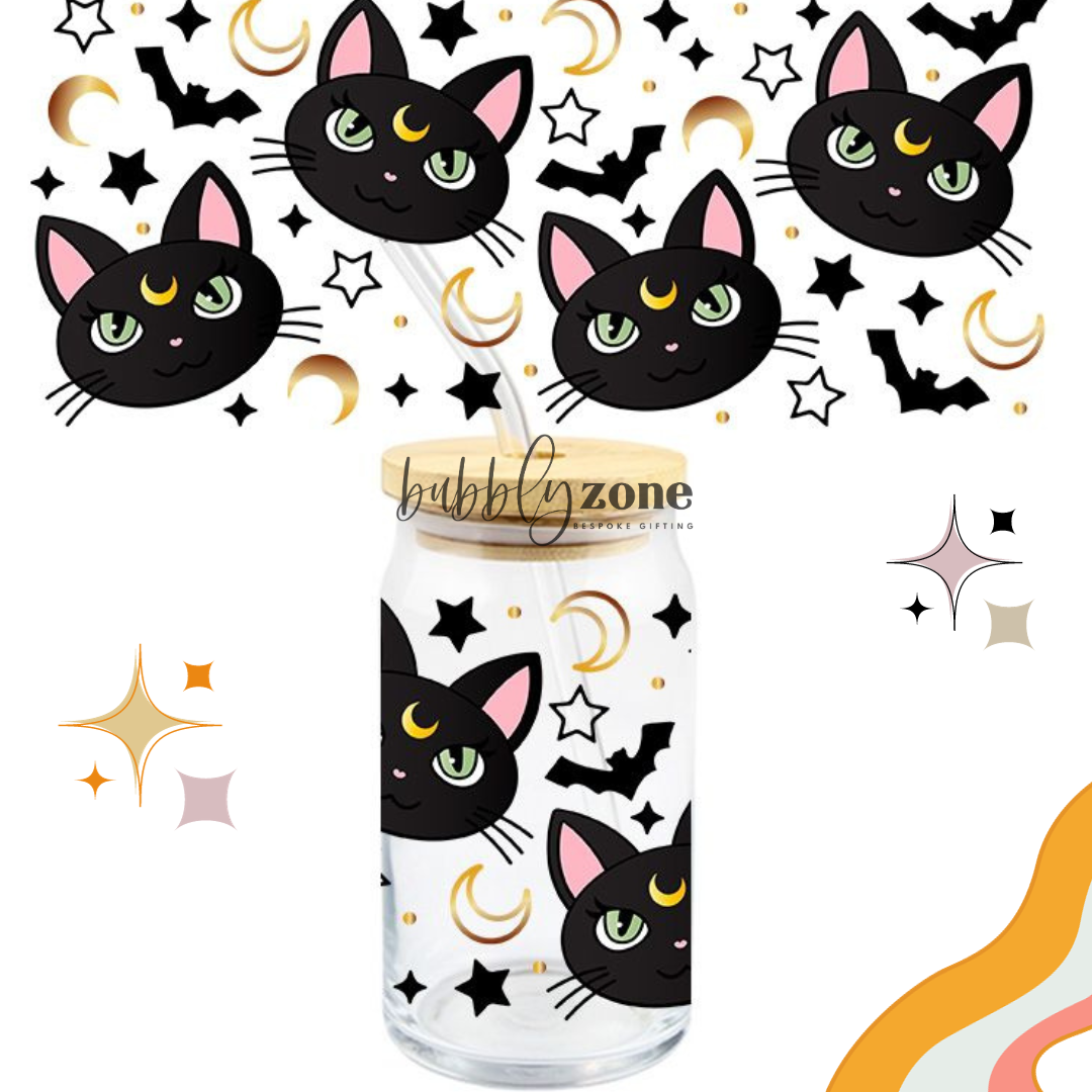 Luna Black Cats Uv Dtf Wrap Bubbly Zone