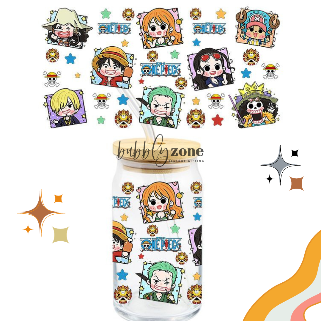 One Piece Characters Uv Dtf Wrap Bubbly Zone