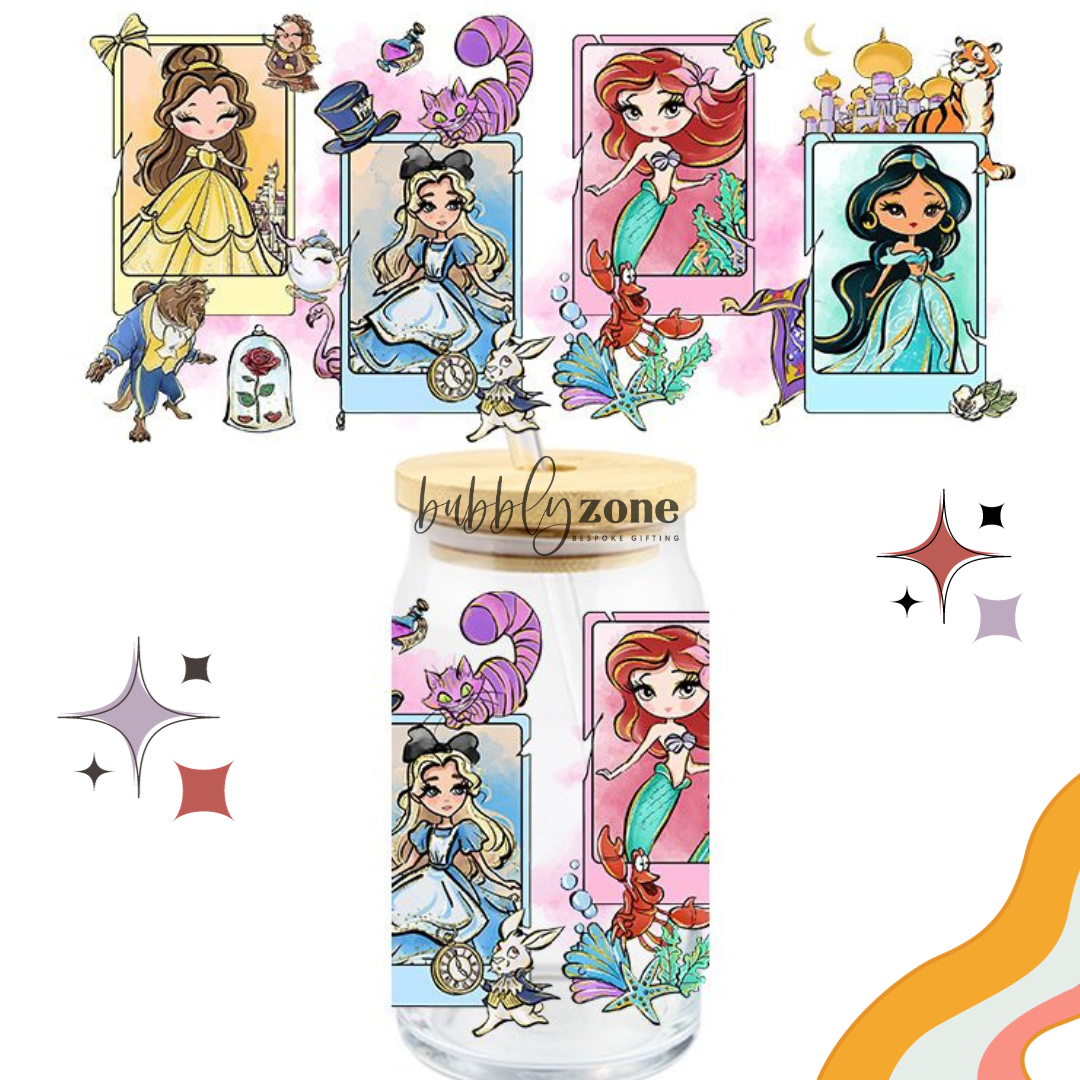 Princess Cards Style 1 Uv Dtf Wrap Bubbly Zone