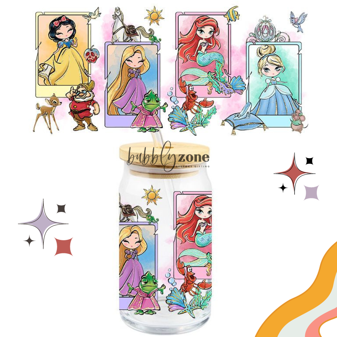 Princess Cards Style 2 Uv Dtf Wrap Bubbly Zone