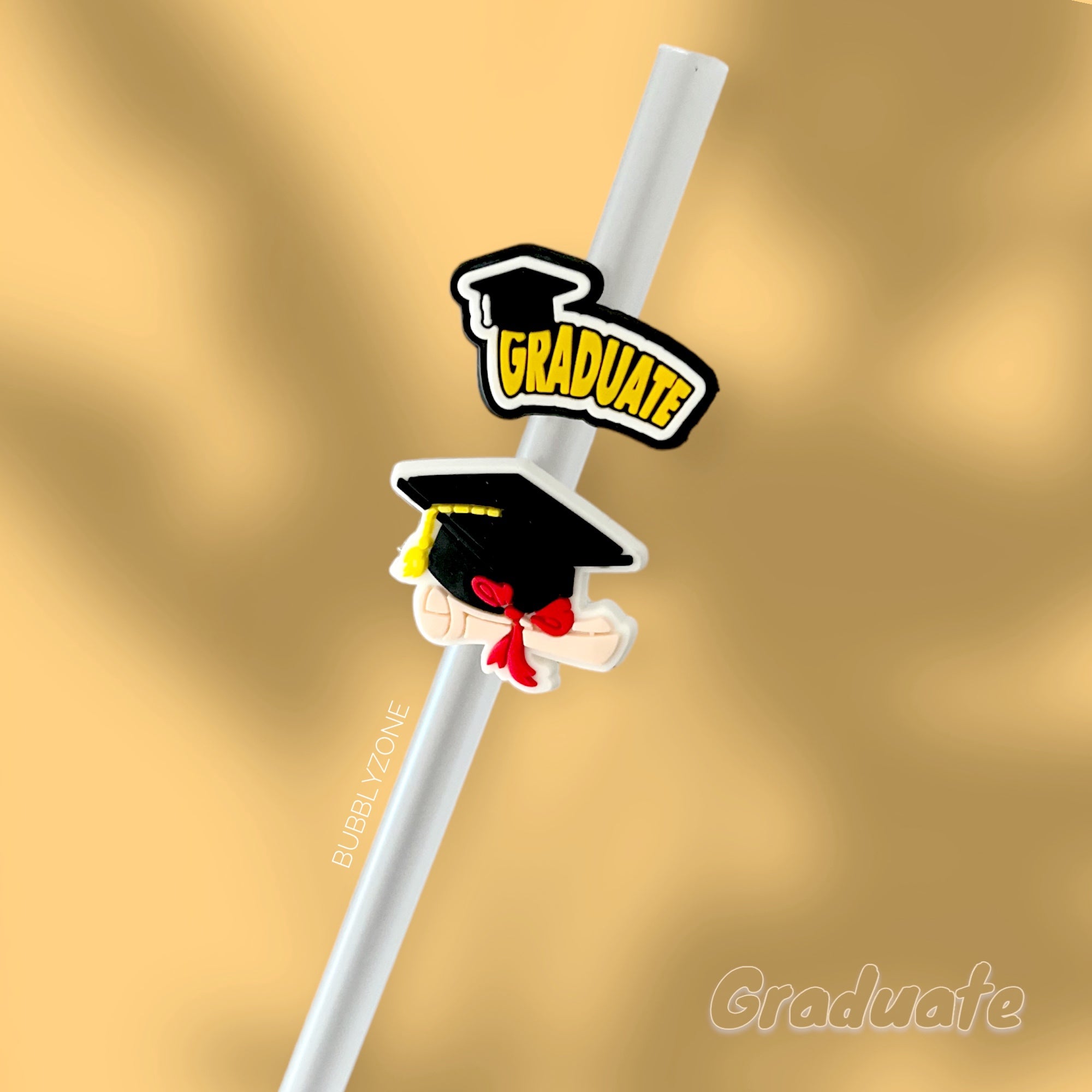 Graduate Straw Topper – Bubbly Zone