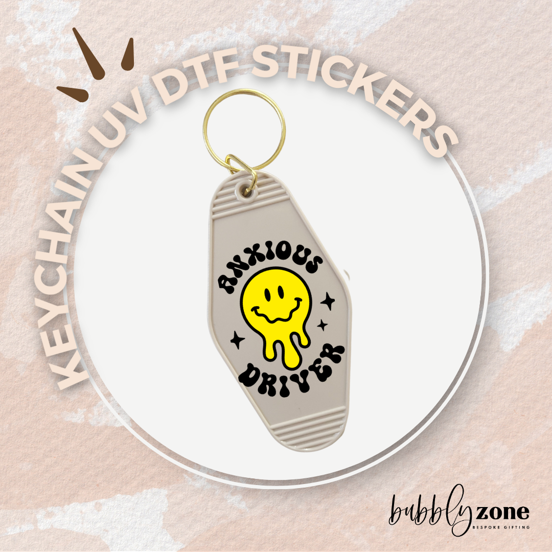 Anxious Driver UV DTF Sticker – Bubbly Zone
