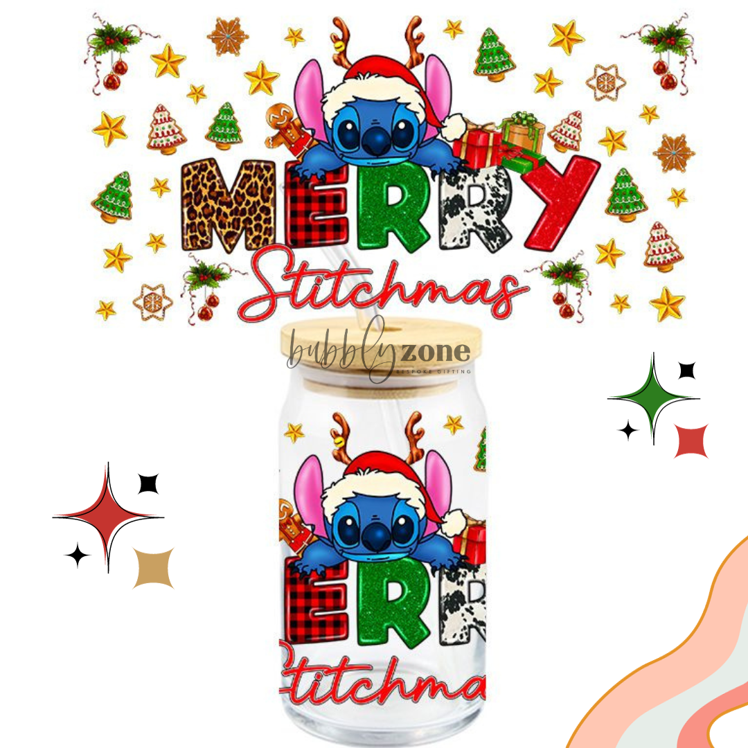 Merry Stitchmas UV DTF Wrap – Bubbly Zone